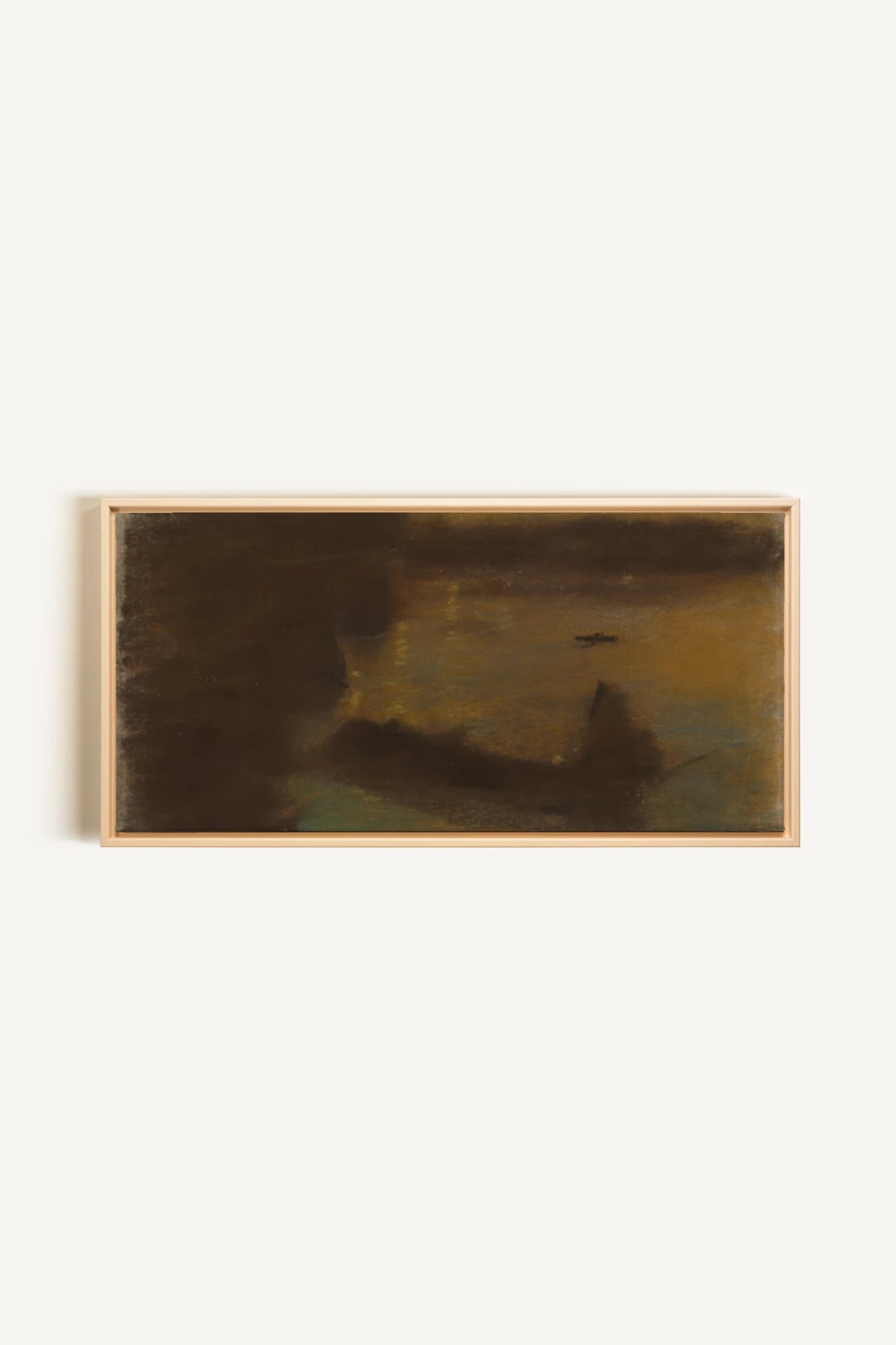 ASH GLOW, Artwork on stretched canvas, framed Natural Light – Oleka Canvas